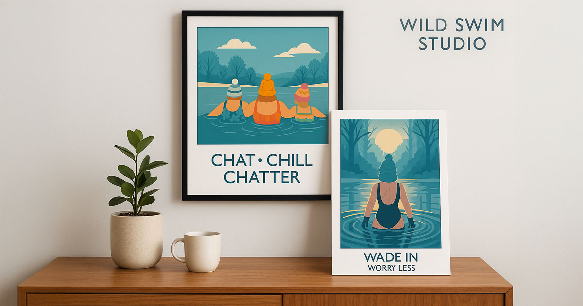 Wild Swimming Posters & Prints UK | Shop Wild Swim Studio